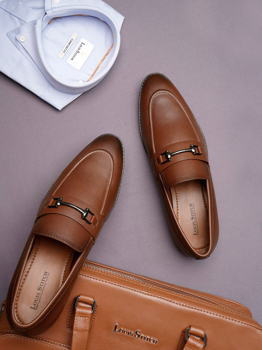 Buy Men's Russet Tan Shoes Slipon Style Comfortable Moccasins with ...