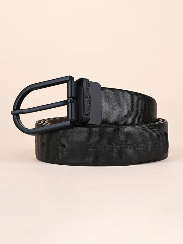 Handcrafted Spanish Leather Reversible Belt For Men