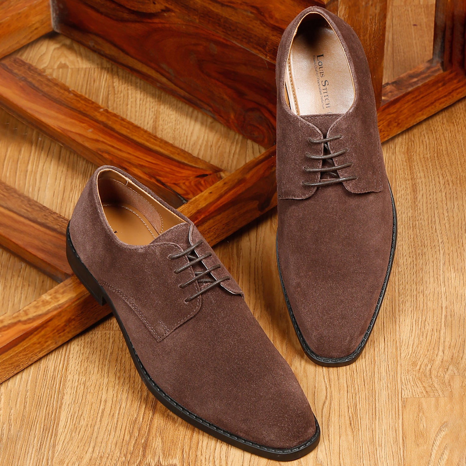 Buy Brogue Wingtip Style Venezia Leather Shoes - Louis Stitch