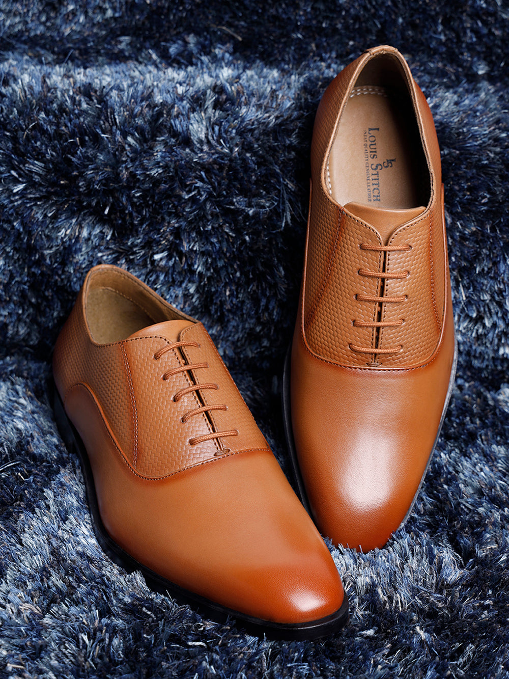 Buy Handmade Premium Italian Leather Derby Shoes - Louis Stitch