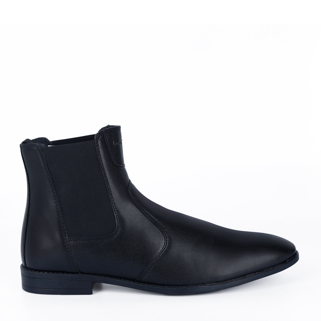 Buy Leather Derby Jet Black Shoes for Men - Louis Stitch