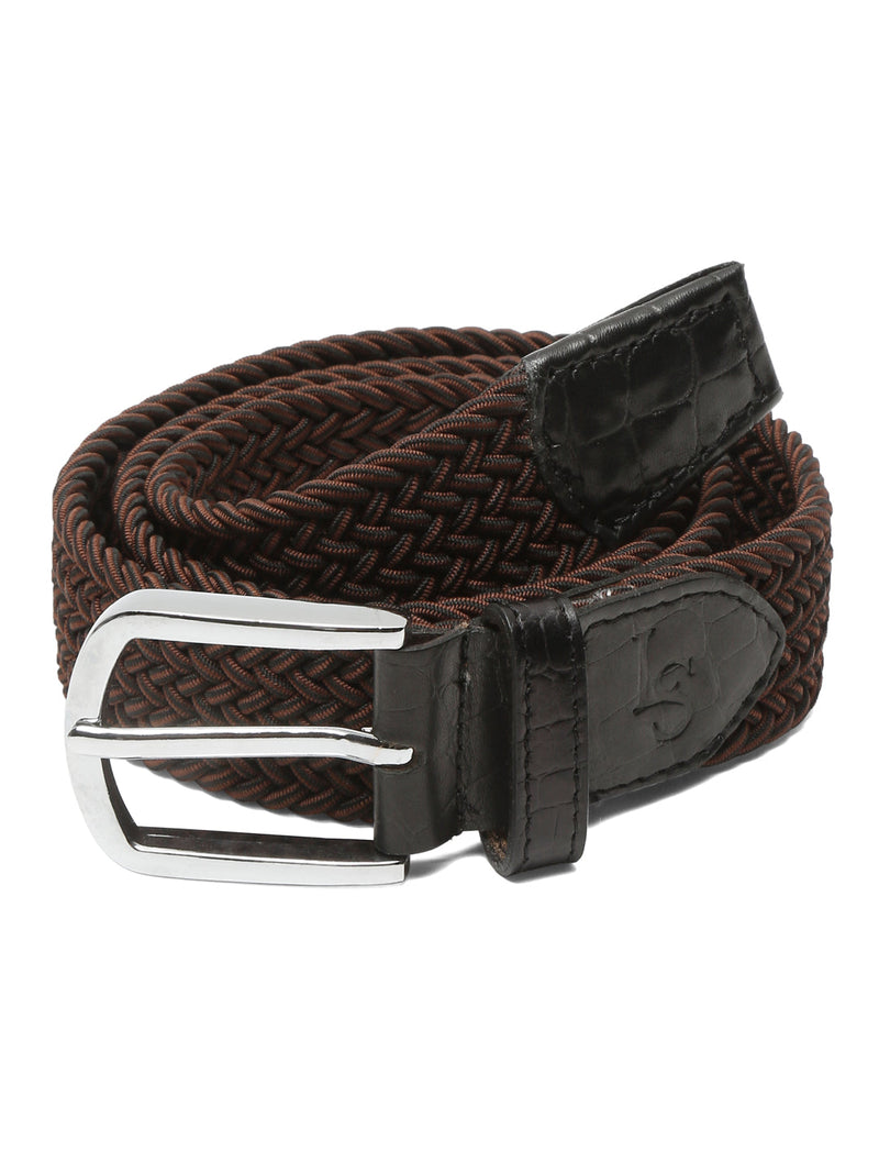 Buy LOUIS STITCH Men's Braided Elastic Stretch Belt - LOUIS STITCH