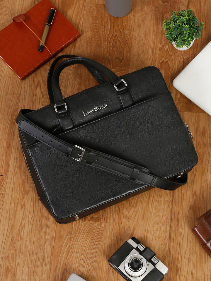 Buy Louis Stitch Premium Leather Laptop Bags Online