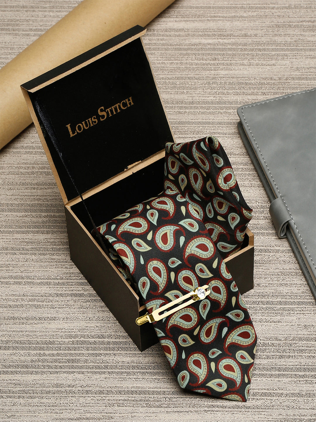 Buy Sable Black Luxury Italian Silk Necktie Set With Pocket Square ...