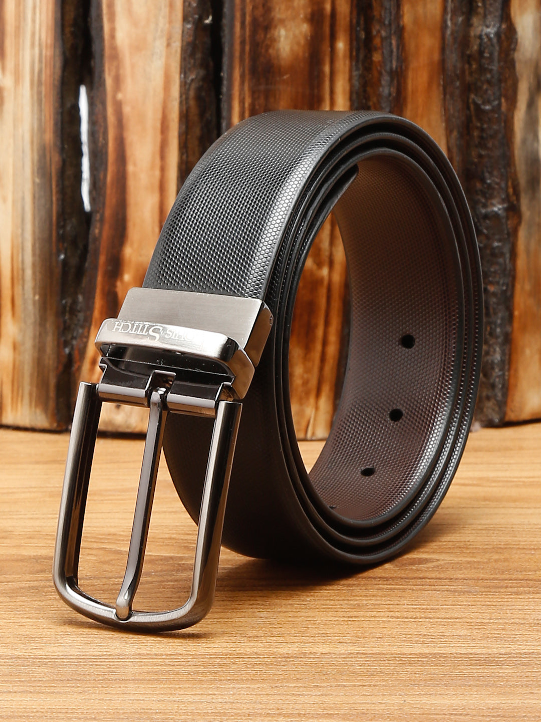 Buy Men's Black & Brown Formal Italian Leather Reversible Belt For Men ...