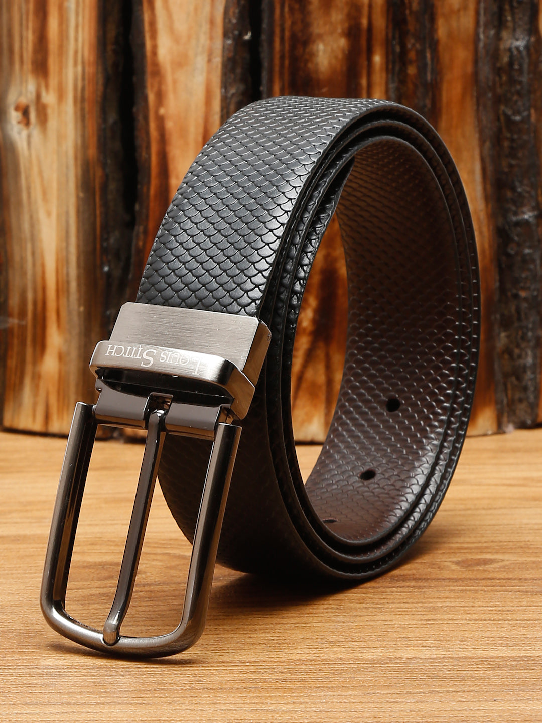 Buy Men's Black & Brown Formal Italian Leather Reversible Belt For Men ...