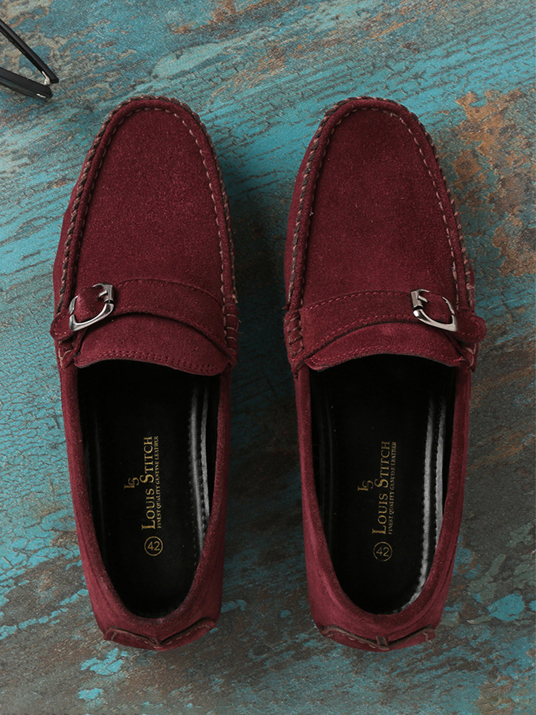 Buy Handmade Italian Suede Leather Penny Loafers - Louis Stitch