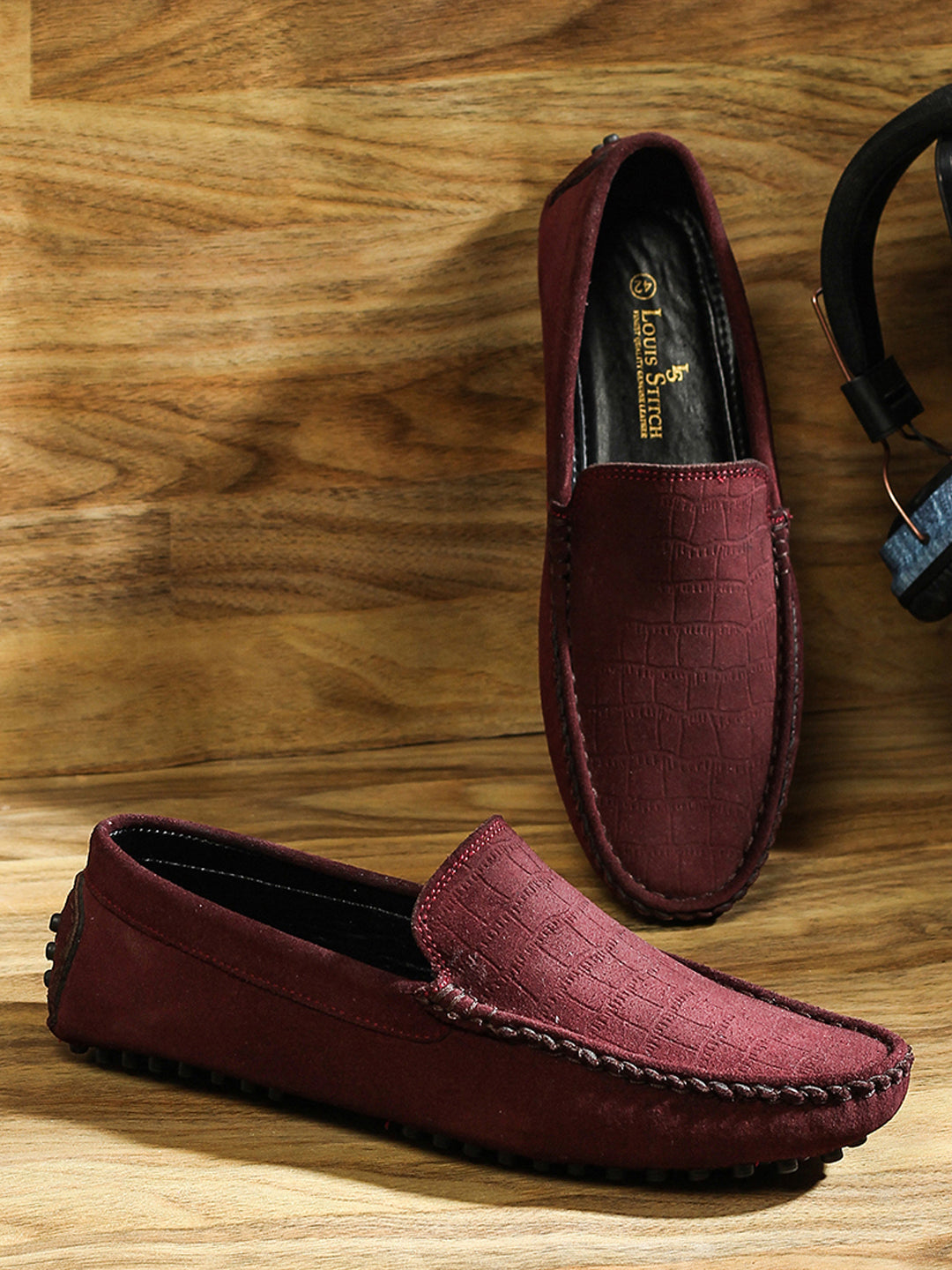 Buy Handmade Italian Suede Leather Penny Loafers - Louis Stitch