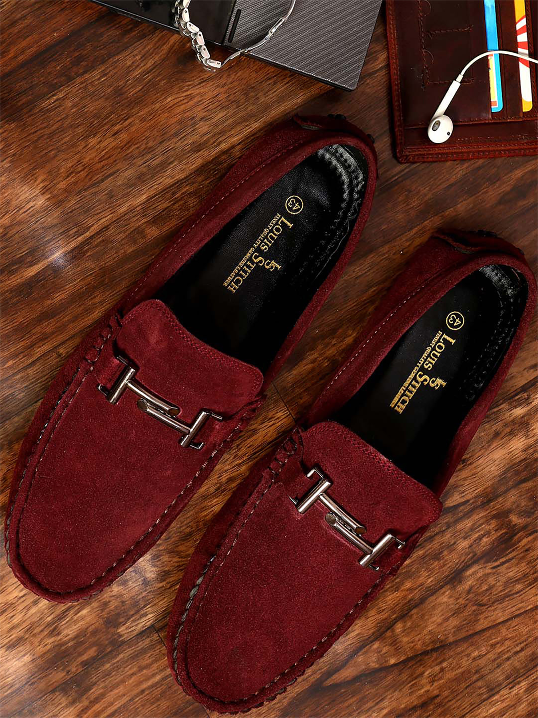 Buy Handmade Italian Suede Leather Penny Loafers - Louis Stitch